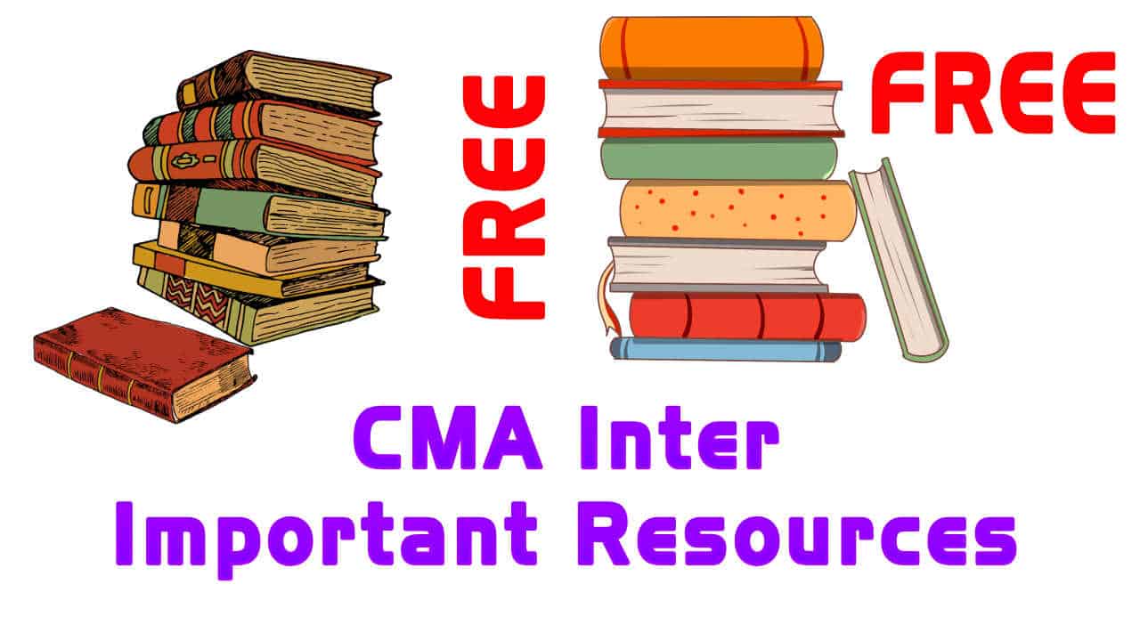 CMA Inter Important Resources » Study Notes 365